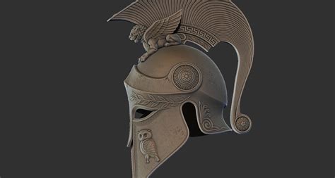 3d Model Ancient Greek Corinthian Helmet Sculpture Turbosquid 2286665