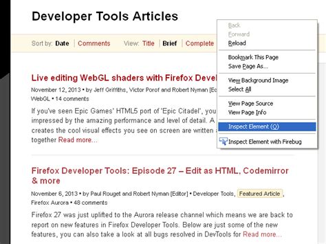 Six New Developer Features In Firefox Aurora Techrepublic