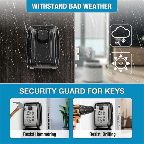 Waterproof Key Safe Wall Mounted Key Box Outdoor Key Box Safe Wall Mounted Key Box Key Safe