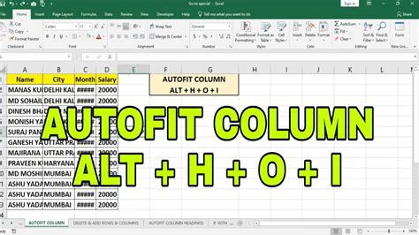 How To AutoFit Columns In Excel YouTube
