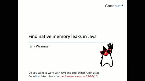 how to find native memory leaks in java youtube