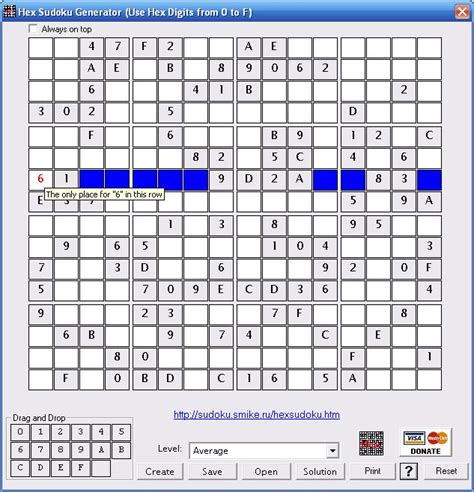 Download Free Hex Sudoku Generator By Private Software 62573