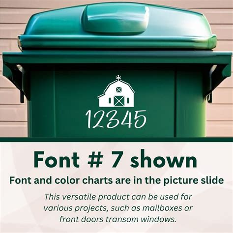 Garbage Can Decal Farm Trash Can Sticker Garbage Bin Labels Custom Outdoor Garbage Can