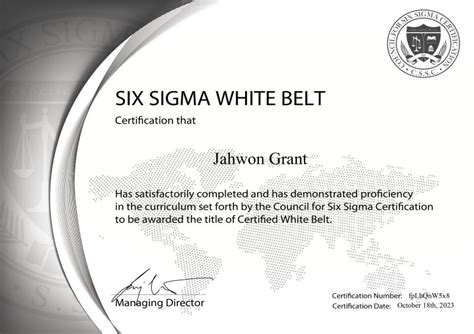 Jahwon G On Linkedin Sixsigma Certification Continuousimprovement