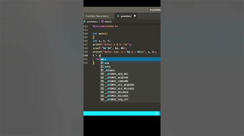 Swap Two Variable In C Shorts Youtubeshorts Shorts Youtube