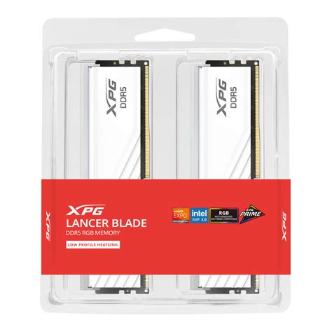 Jual ADATA DDR5 XPG LANCER BLADE RGB WHITE VERSION PC51200 6400MHz 32GB 2X16GB Dual Channel