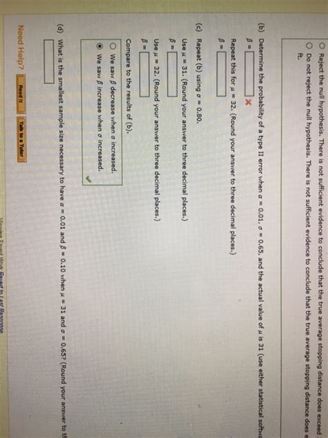 Solved O Reject The Null Hypothesis There Is Not Sufficient