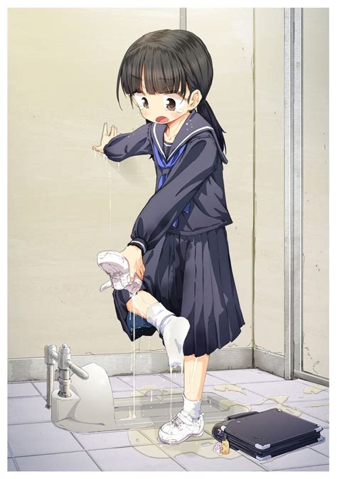 【セーラーjcが全校集会中に失禁】おもらしイラストまとめ おしっこおもらし・おむつシーンデータベース