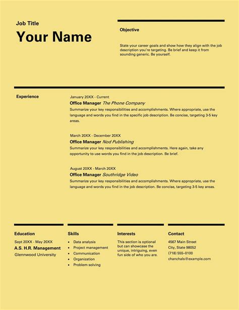 15 Of The Best Resume Templates For Microsoft Word Office Best Resume