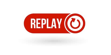 Premium Vector Replay Button Vector Illustration