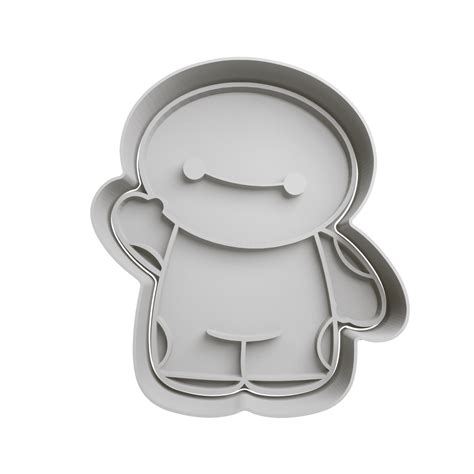 Baymax Cute Cortador De Galletas Stl Cortador De Galletas Stl