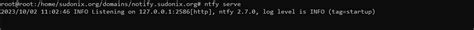 Sudonix Create A Self Hosted Instance Of Ntfy
