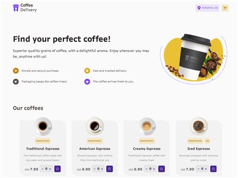 GitHub Dwtoledo Ignite Coffee Shop This Project Is A Coffee Shop Simulation It Displays A