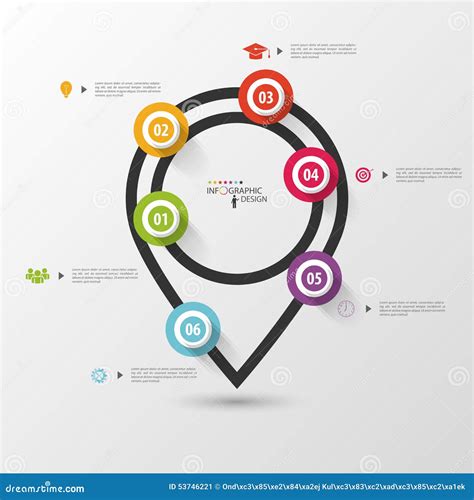 Infographics Pointer Vector Design Template Stock Vector