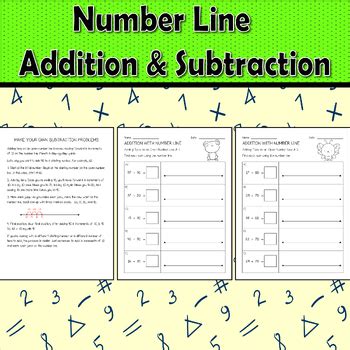 Number Line Addition Subtraction Digit Subtraction Open Number Line
