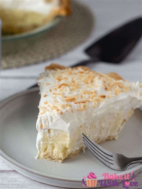 Easy Coconut Cream Pie Recipe Bake It With Love