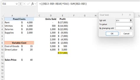 How To Do Break Even Analysis In Excel Step By Step Guide 2024