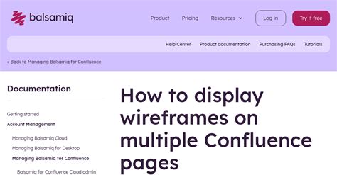 how to display balsamiq wireframes on multiple confluence pages balsamiq documentation