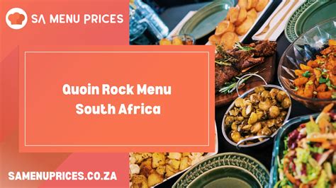 Quoin Rock Menu South Africa South Africa Menu Prices
