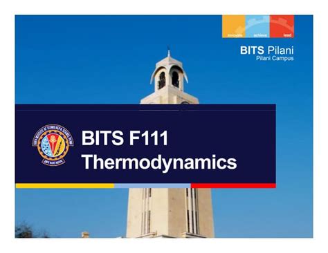 Thermodynamics Lecture 1 Ppt