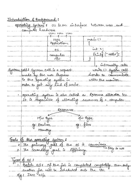 OPERATING SYSTEM MADE EASY CLASS NOTES For IES GATE IAS PSUs