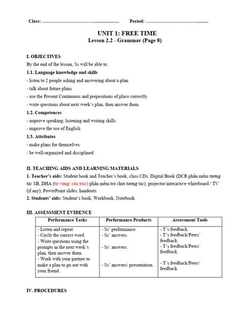 Unit 1 Lesson 2 Part 2 Grammar Pdf Grammar Human Communication