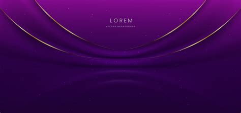 황금색 선이 곡선을 이루고 조명 효과가 반짝이는 고급스러운 짙은 보라색 배경 1위에 대한 스톡 벡터 아트 및 기타 이미지 1위 가리기 고급 Istock