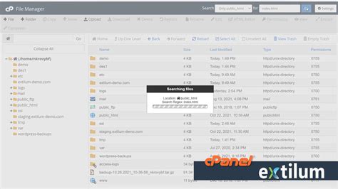 Search In File Manager CPanel Extilum Knowledgebase