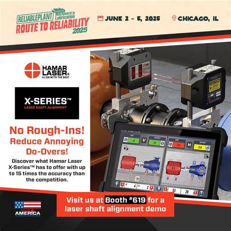 Reliableplant2025 Shaftalignment Laseralignment Xseries Precisionmatters Hamarlaser X