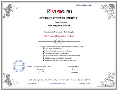 vlsi design and verification course for freshers vlsi training