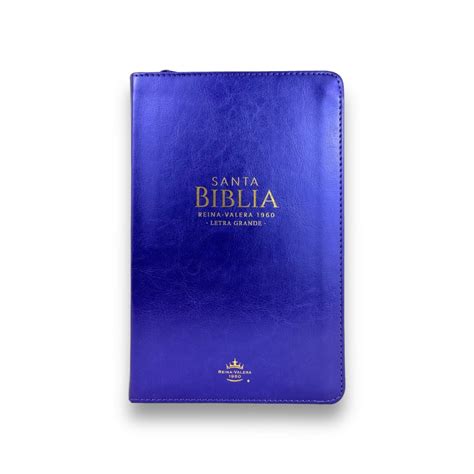 Santa Biblia Con Cierre Letra Grande 12 Puntos Para Mujer Rv1960 Imit