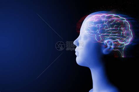 未来派ai细胞神经元大脑机器人深度学习技术社交网络科学与人类健康创造思维插图3高清图片下载 正版图片507474743 摄图网