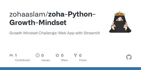 Github Zohaaslamzoha Python Growth Mindset Growth Mindset Challenge