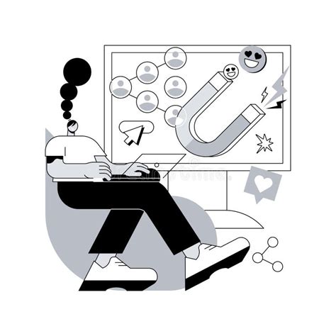 Viral Content Abstract Concept Vector Illustration Stock Vector