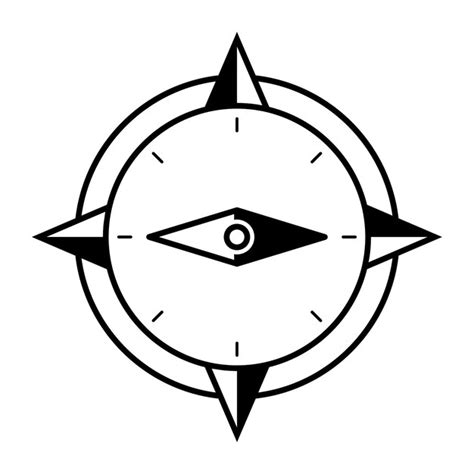 Premium Vector Abstract Compass Vector Icon Design Travel Flat Icon