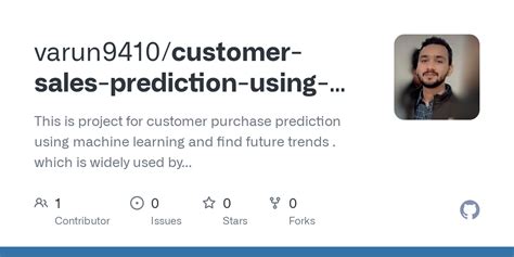 Github Varun9410customer Sales Prediction Using Automl This Is Project For Customer Purchase
