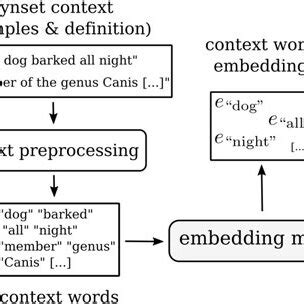 Example Of The Synset Vector Generation For Context Embedding