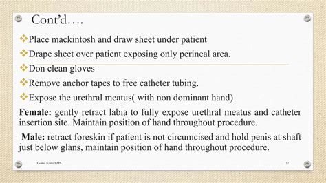 Urinary Catheterization Definition Indication Types Procedure Pptx