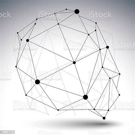 벡터 디지탈 3d 추상화 결정 격자 통합 기하 다각형 오브젝트입니다 0명에 대한 스톡 벡터 아트 및 기타 이미지 0명