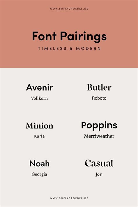 100 Free Font Pairings Timeless And Modern Artofit