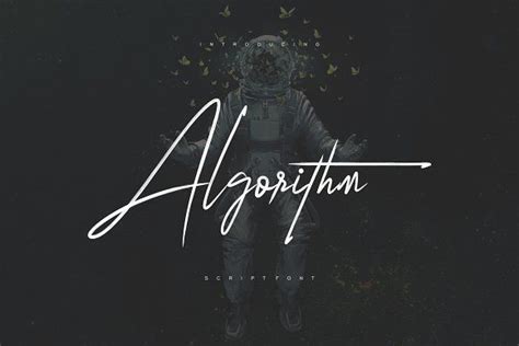 algorithm brush font brush font typeface font inspiration