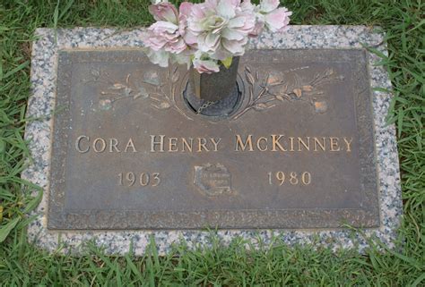 Cora Clarice Henry Mckinney 1903 1980 Find A Grave äreminne
