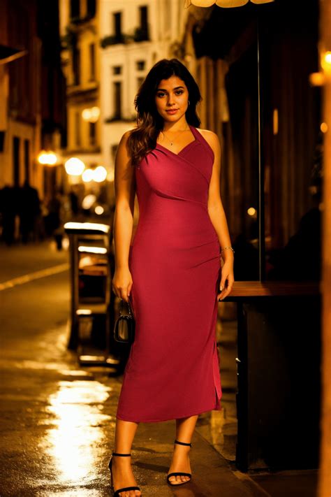 Anna Plus Size Red Halter Dress Hello Curve