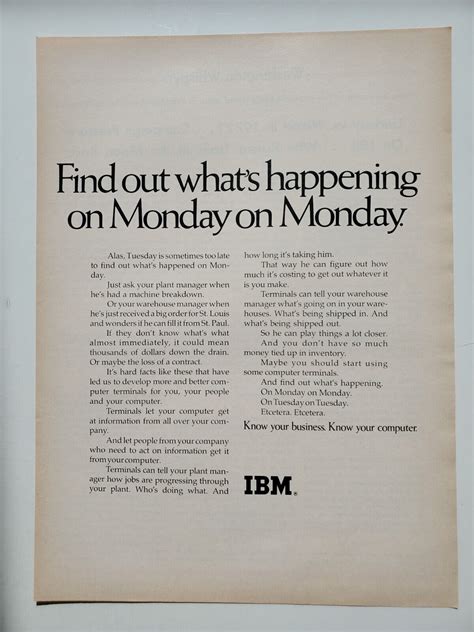 Ibm Information Sharing Terminals Production 1969 Vintage Print Ad 4662384618