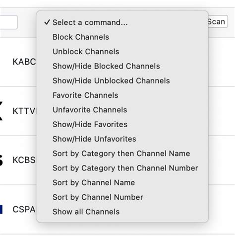 Bulk Editing Channel Favourites And Preferred Channels For On Later Channels DVR Server