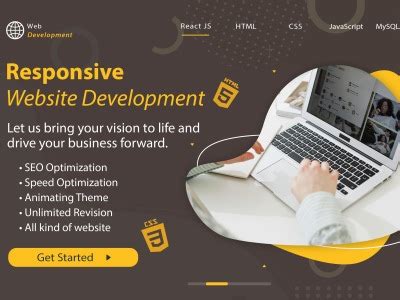 Responsive Web Development ReactJS HTML CSS Javascript Upwork