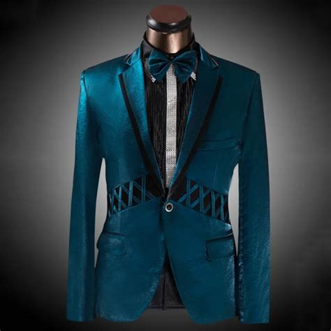 2015 New Arrival Peacock Blue Men Suit Tuxedo Spring Fashion Latest Coat Pant Designs One Button