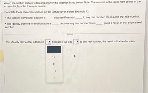 Solved Watch The Section Lecture Video And Answer The