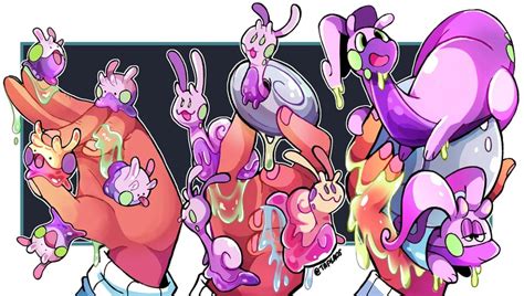 Goomy Goodra Sliggoo Hisuian Goodra And Hisuian Sliggoo Pokemon Drawn By Taplaos Danbooru