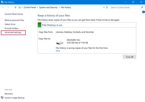 Windows How To Back Up Using File History